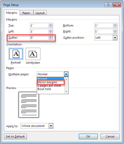 Margins for Bound Documents